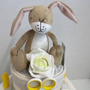 Neutral Nappy Cake Baby Shower Gift Unisex Nappy Cake Cream - Etsy