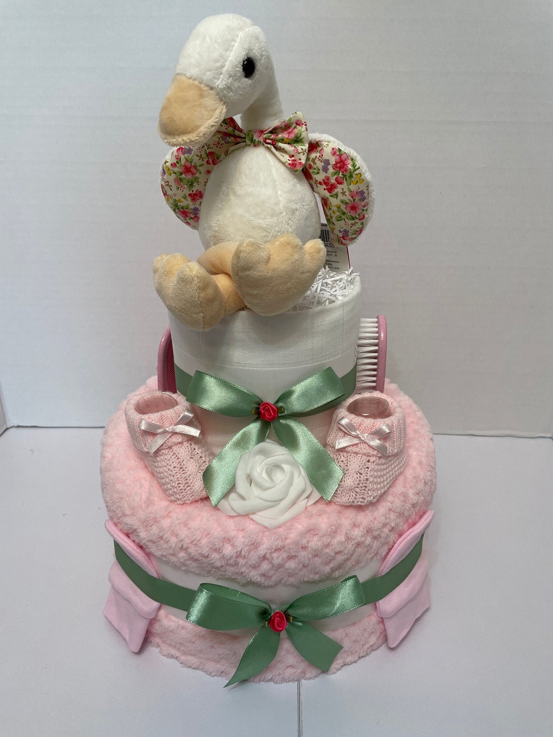 Nappy Cake, Baby Girl Hamper, Baby Shower Gift, New Baby Hamper, Mum to ...