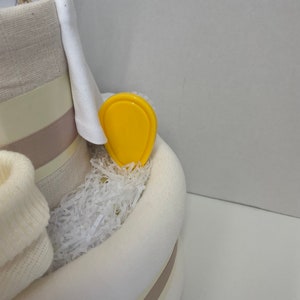 Neutral Nappy Cake Baby Shower Gift Unisex Nappy Cake Cream - Etsy