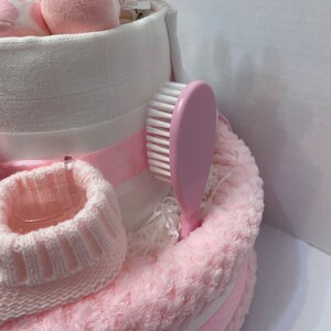 Pink Nappy Cake, Giraffe Theme, Baby Girl Hamper, Safari Baby Shower ...