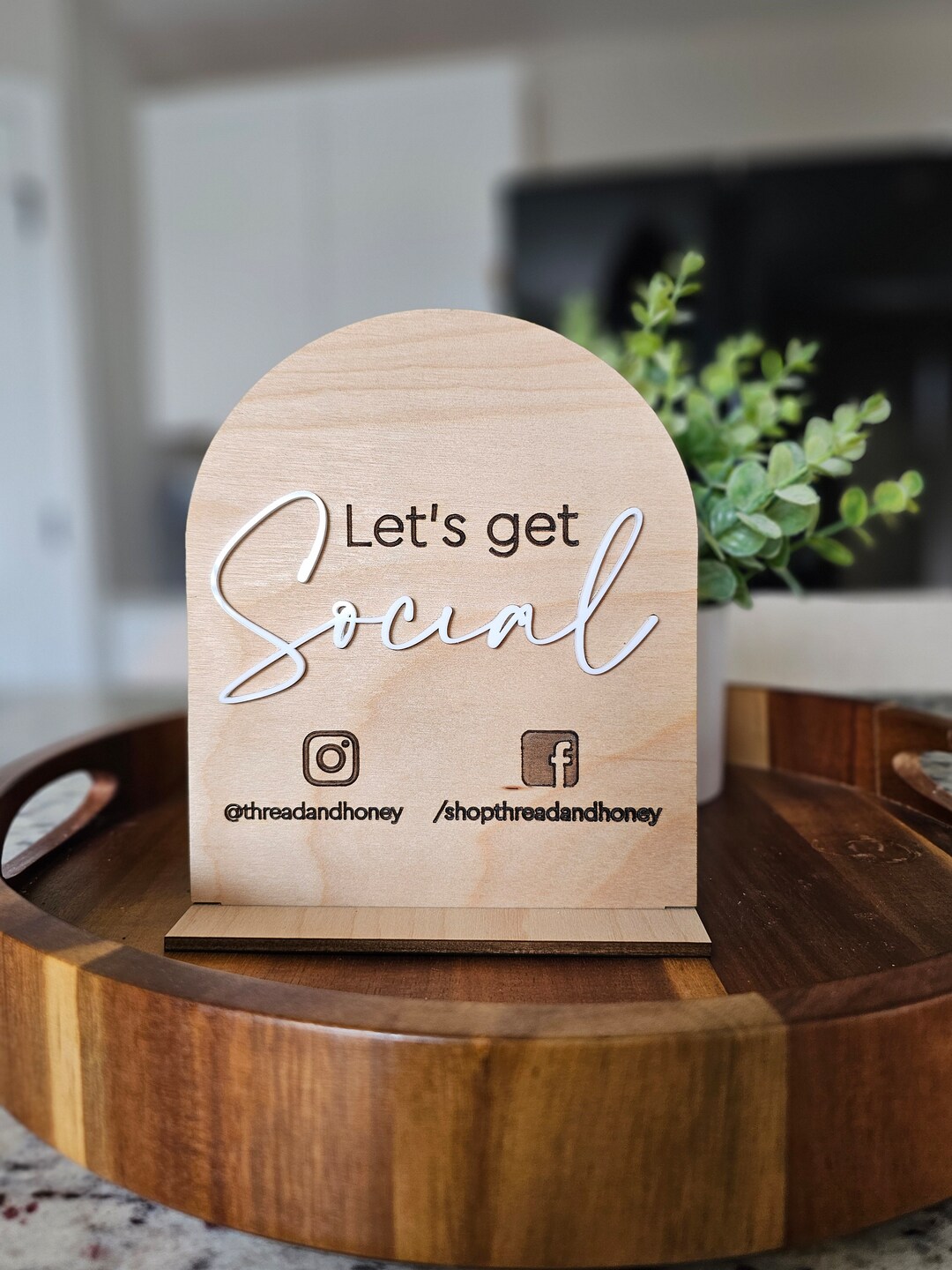 Custom Social Media Sign Business Accessories Craft Fair Sign Business ...