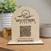 Custom QR Code Logo Sign Business Accessories Craft Fair Sign Social ...
