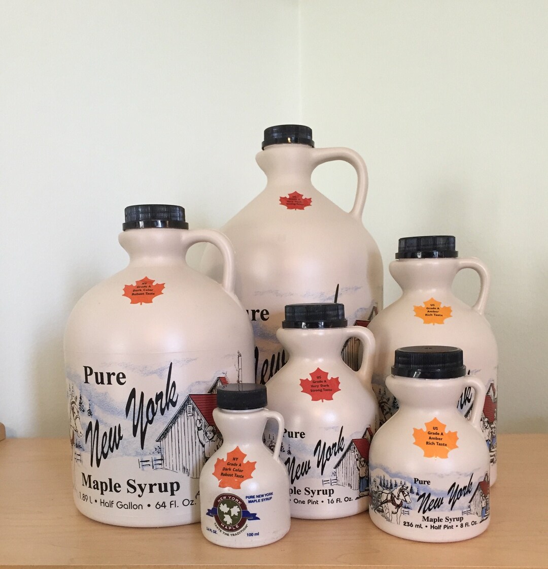 100% Pure Maple Syrup Jug, NEW LABELS See Photos - Custom Tags, Wedding ...
