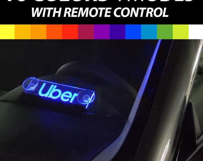 Uber Light LED Sign Acrylic Glowing Uber Logo Light Sign 16 Colors 4 ...