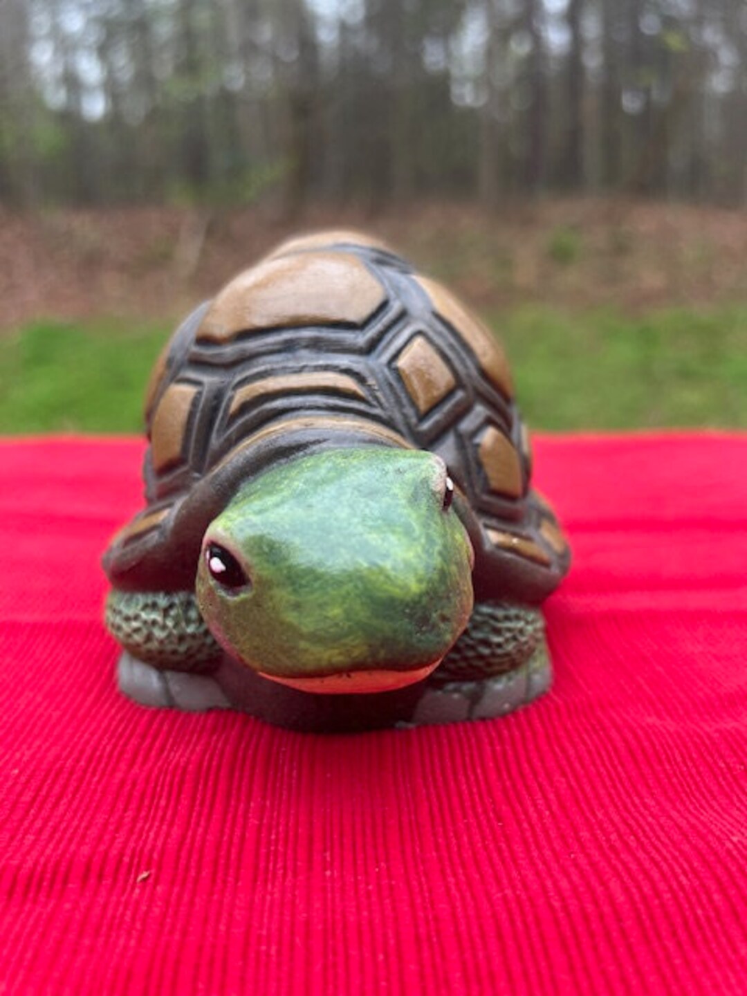 Handmade Concrete Turtle Statue – Garden Decor - Etsy