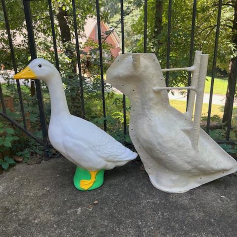 Concrete Goose Statue - Etsy