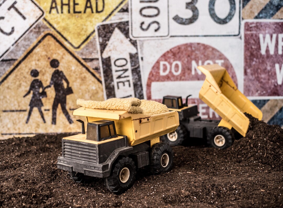 Construction Digital Background - Etsy