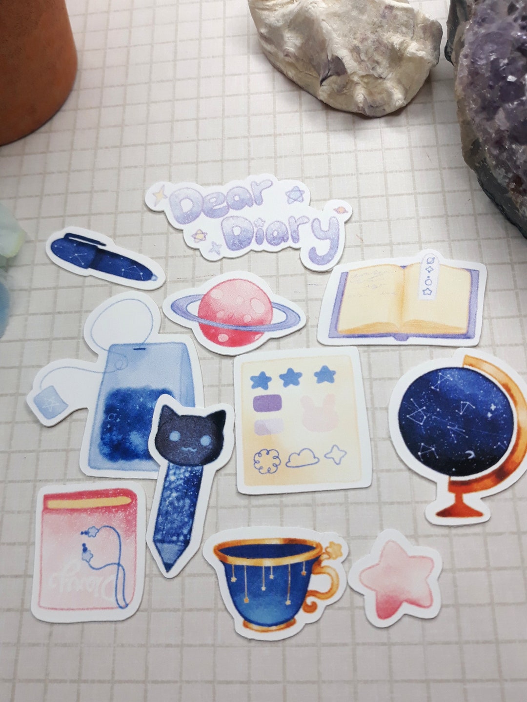Dear Diary Sticker Flakes - Etsy