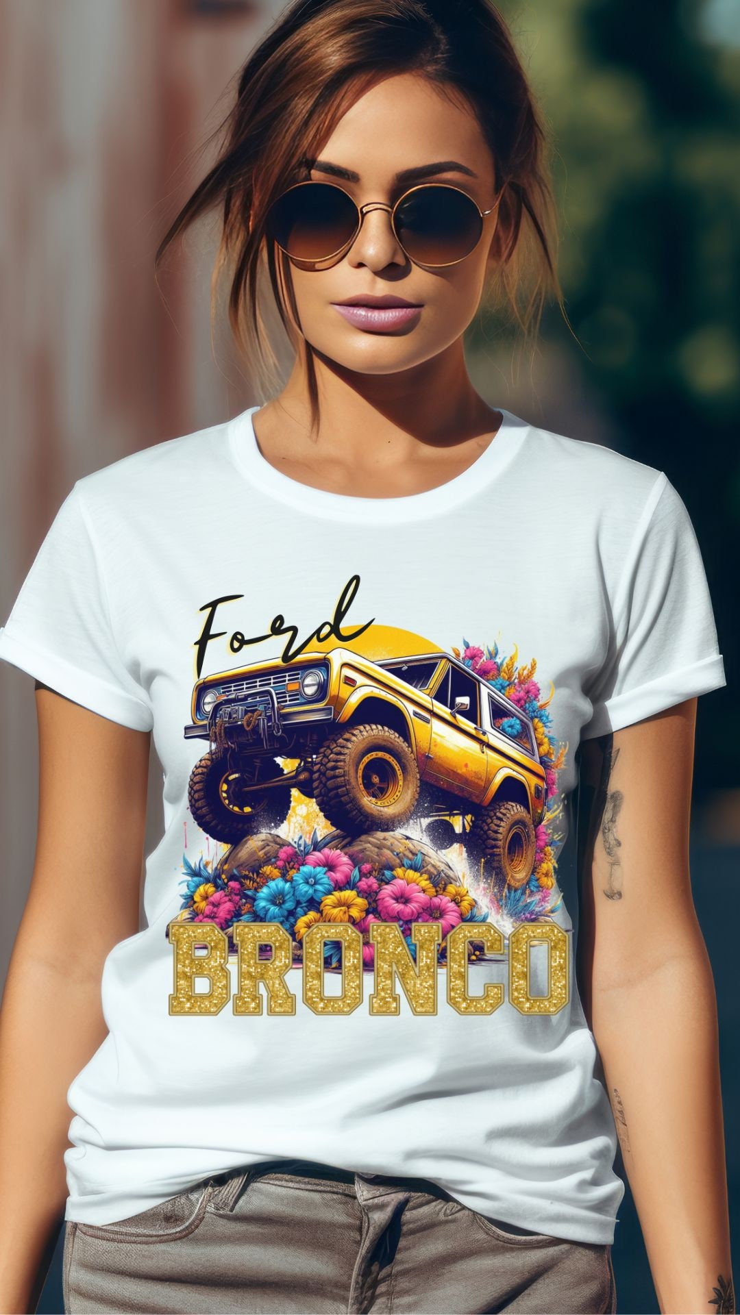 Ford Bronco Lovers Tee, Gift for Her, Bronco Girlford Bronco Girl ...