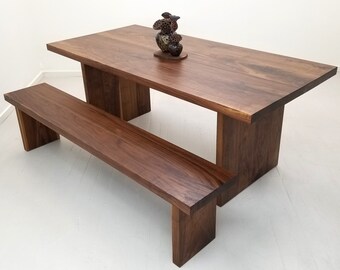 Walnut Dining Table - Etsy