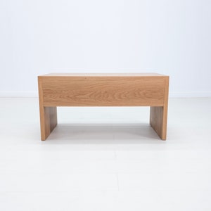 Custom DREW Coffee Table Handcrafted White Oak, Continuous Grain, Extra ...