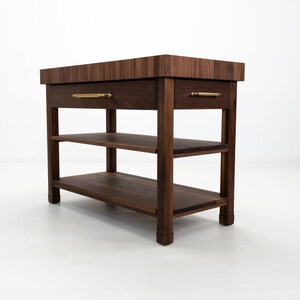 WALT Butcher Block Island – End-grain Walnut Prep Station, Custom ...