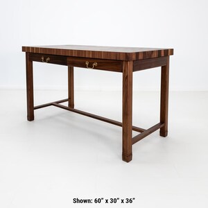 Handmade Walnut Butcher Block Island – End-grain Top, Kitchen Prep ...