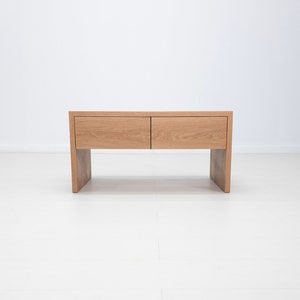 Custom DREW Coffee Table Handcrafted White Oak, Continuous Grain, Extra ...