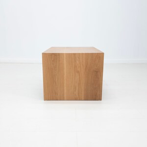 Custom DREW Coffee Table Handcrafted White Oak, Continuous Grain, Extra ...