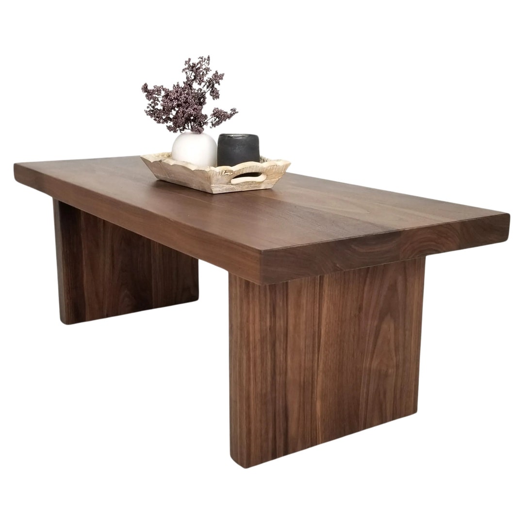Made-to-order Walnut LILY Coffee Table Customizable Sizing, Durable ...