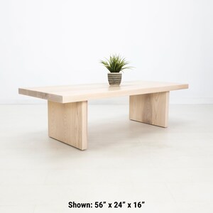 LILY Deluxe Coffee Table - Japandi Style, Durable Walnut, Minimalist ...