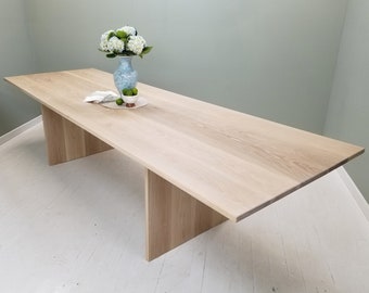 Oak Dining Table - Etsy