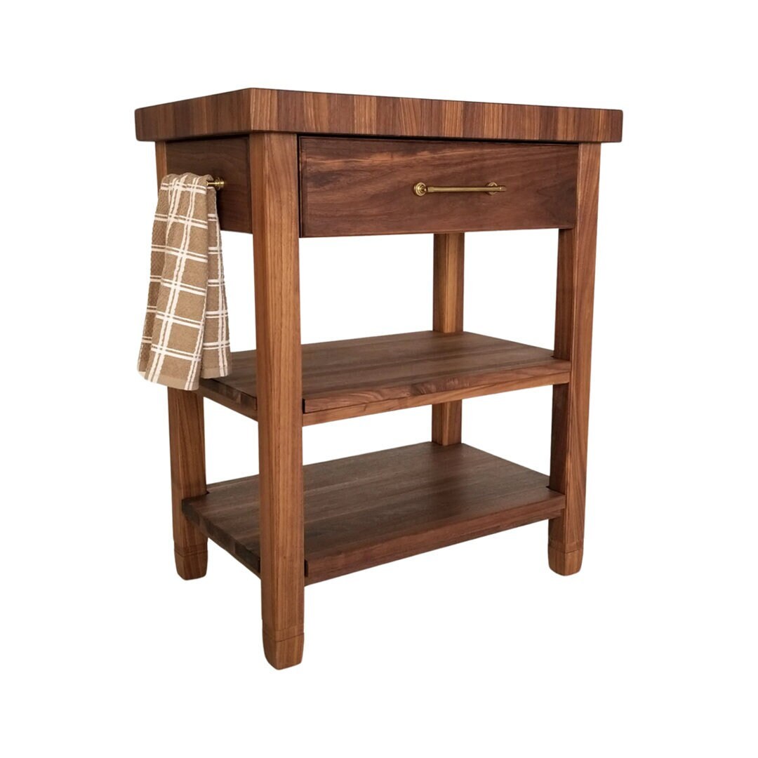 WALT Butcher Block Island End-grain Walnut, Custom Sizing, Chef's ...