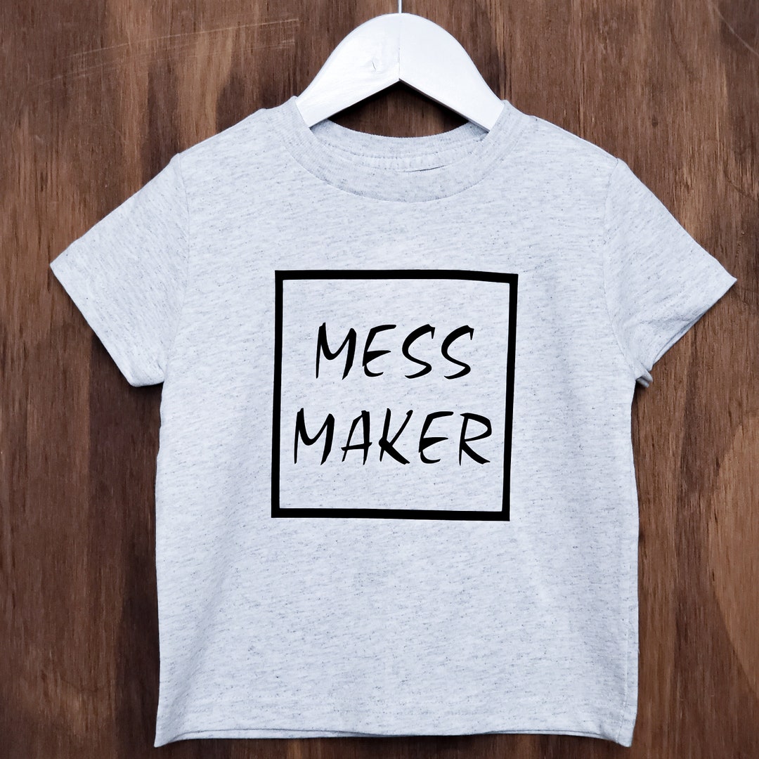 Mess Maker Toddler Shirt: Boys Graphic Tee - Etsy