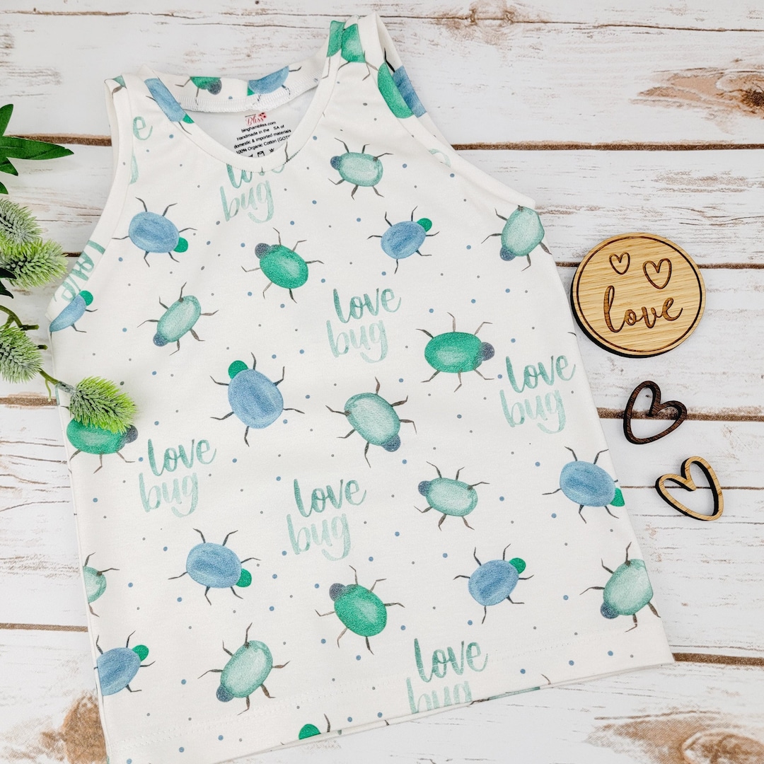 Love Bug Tank Top, Summer Tank, Unisex Tank Top, Summer Top, Organic ...