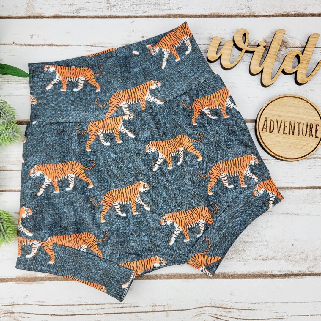 Handmade Navy Tiger Bummies: Organic Baby Diaper Cover - Etsy
