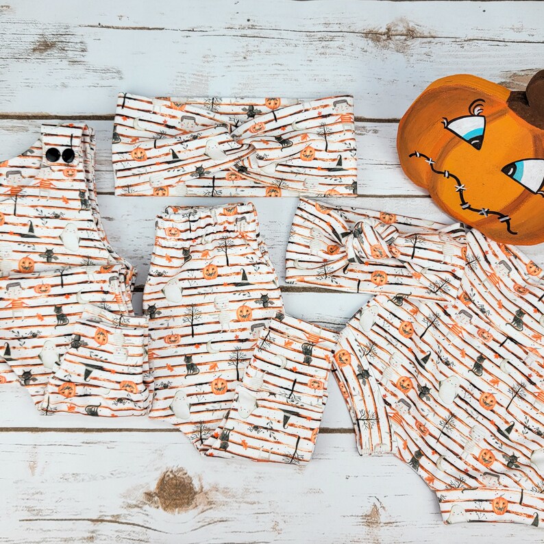 Halloween Organic Baby Romper: Gender Neutral Harem Style - Etsy