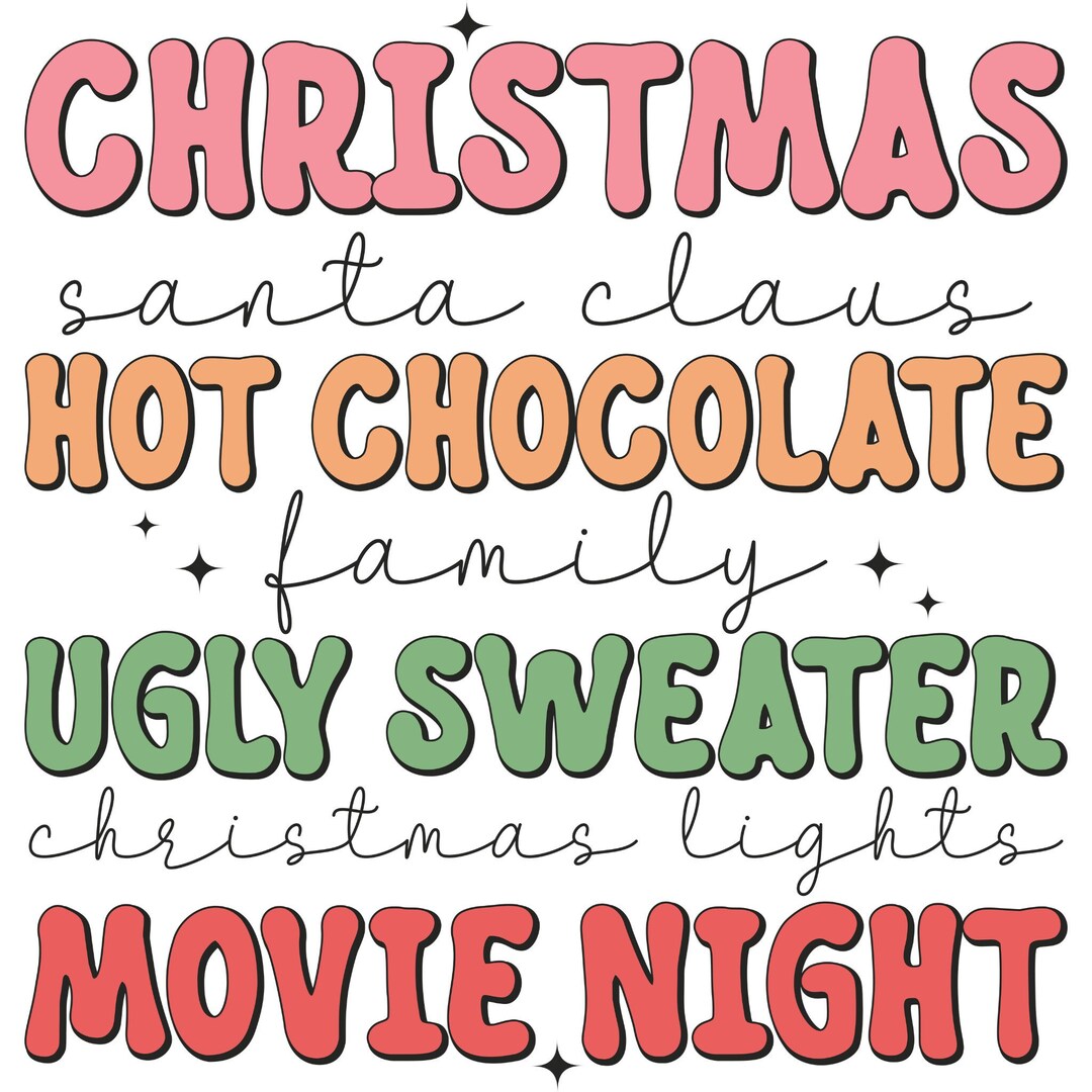 Christmas Traditions DTF, Christmas Custom Transfers, Seasonal DTF ...