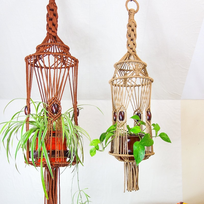 Xl Macrame Pot - Etsy