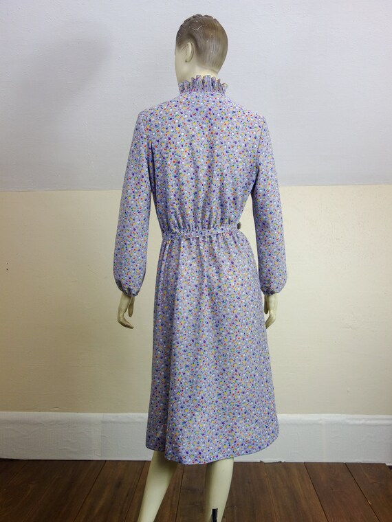 Vintage 70s ruffle collar secretary dress size small,… - Gem