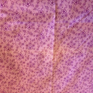 Lavender Quilting Calico, Shades of Lavender/purple, Distinct Floral, 2 ...