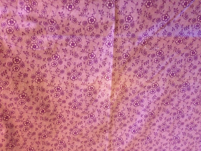Lavender Quilting Calico, Shades of Lavender/purple, Distinct Floral, 2 ...