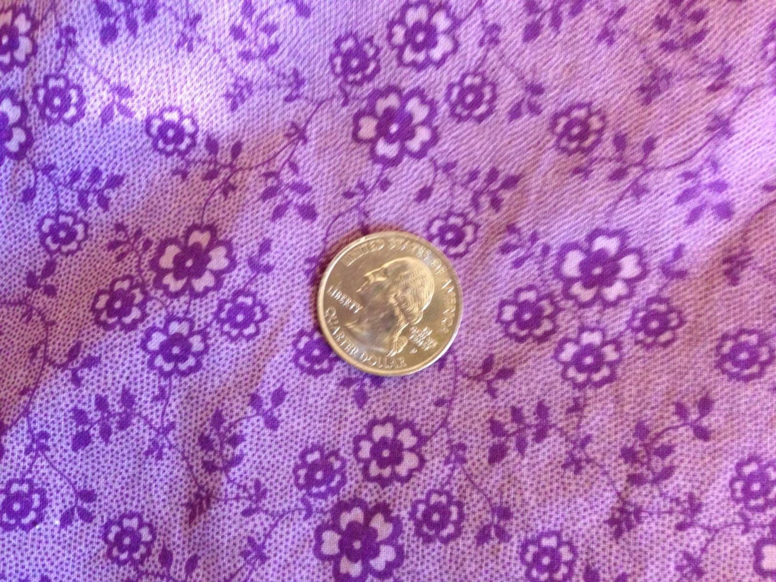 Lavender Quilting Calico, Shades of Lavender/purple, Distinct Floral, 2 ...