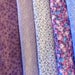 Lavender Quilting Calico With a Floating Leaf Design, About 1 2/3 Yards ...