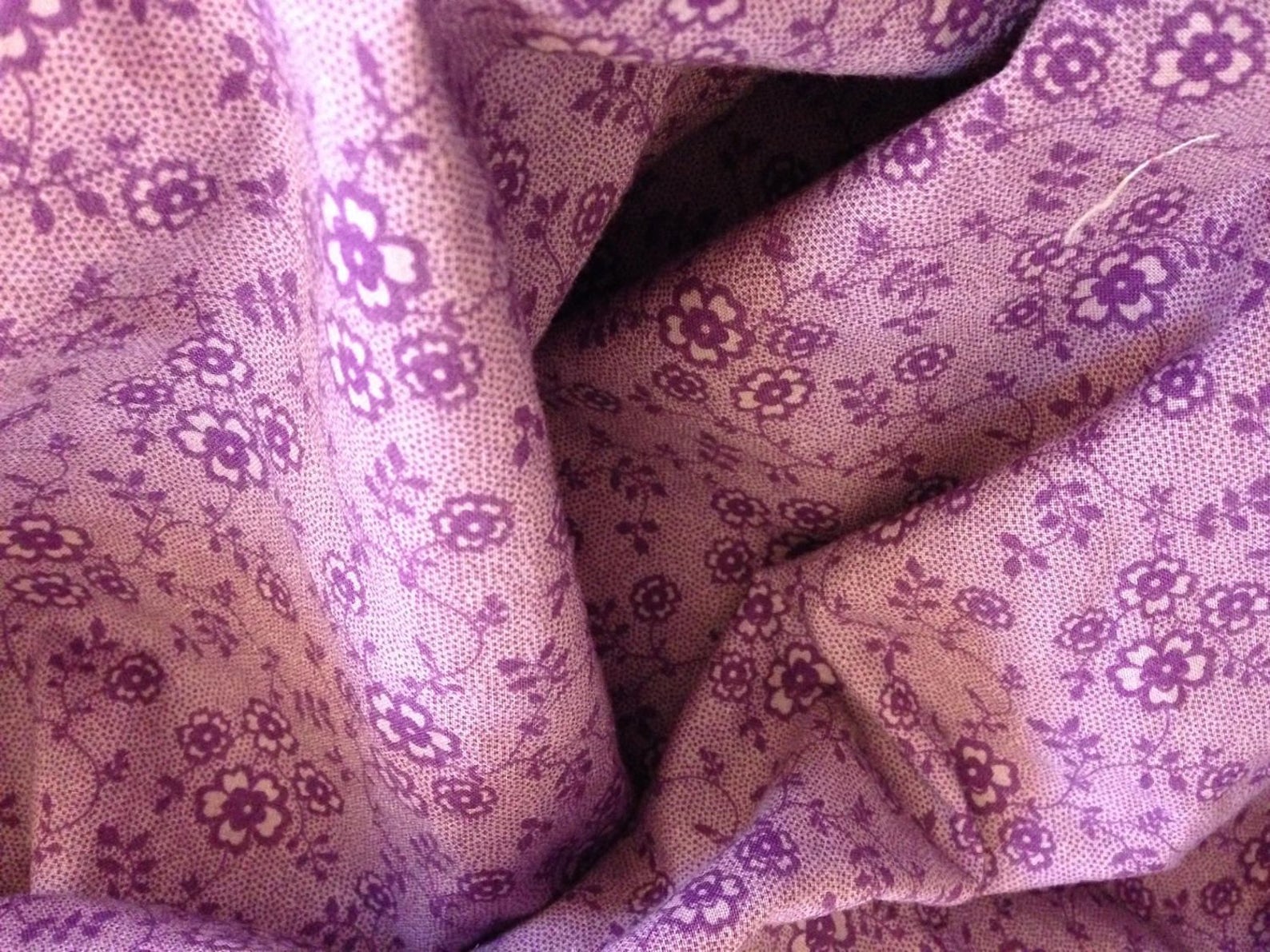 Lavender Quilting Calico, Shades of Lavender/purple, Distinct Floral, 2 ...