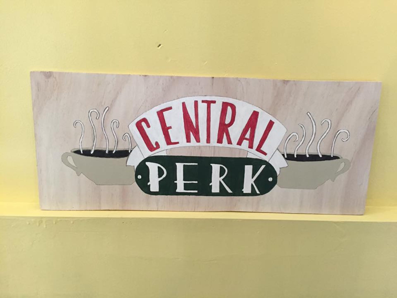 Central Perk Wooden Sign From TV Show Friends - Etsy