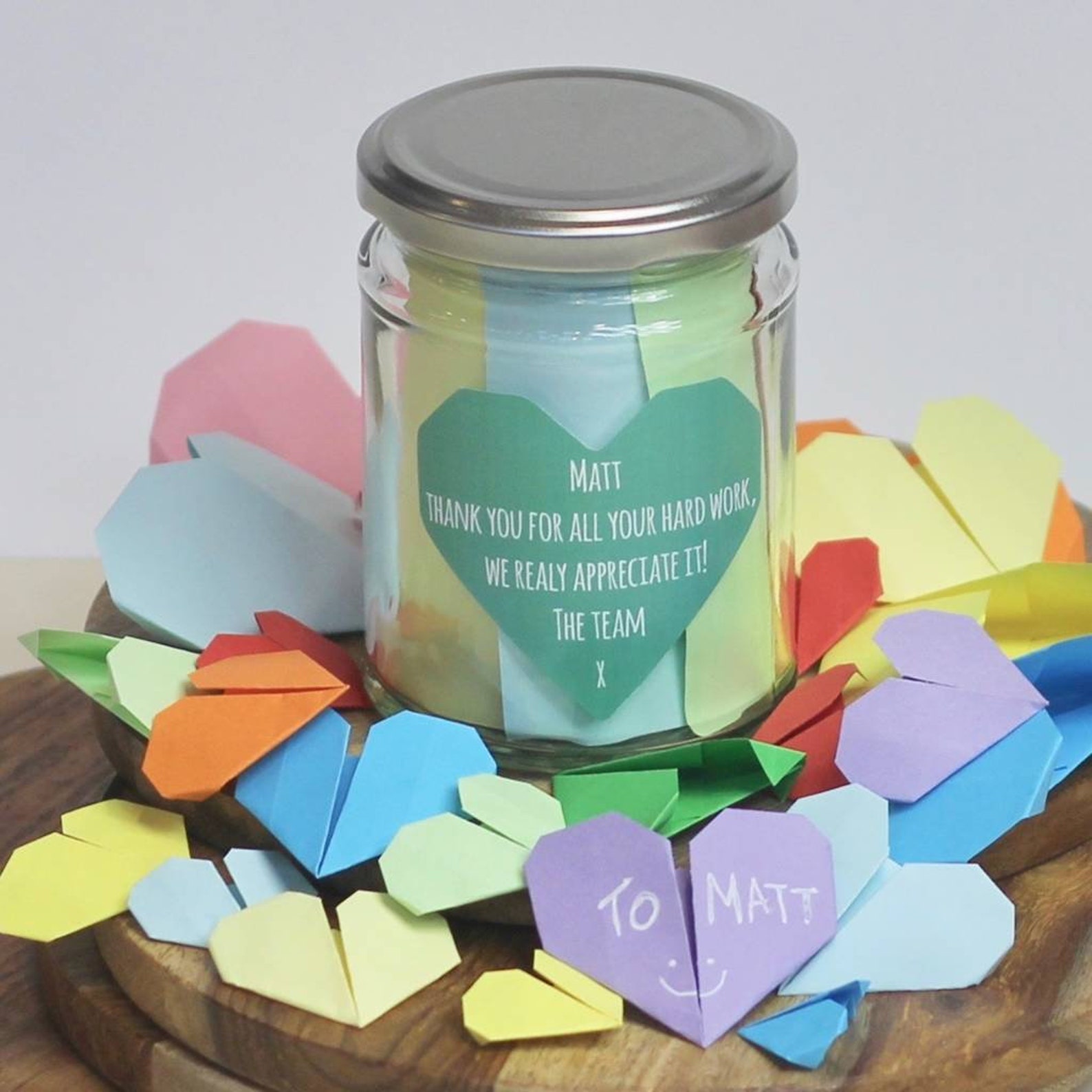 Personalised Love Message Jar | Etsy