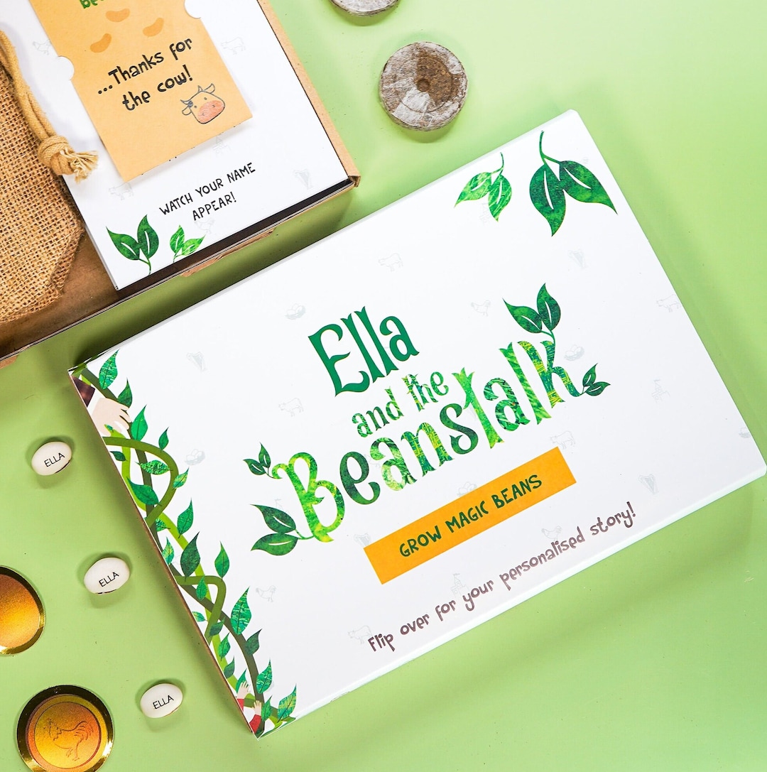 Personalised Beanstalk Story Magic Bean Grow Kit - Etsy UK
