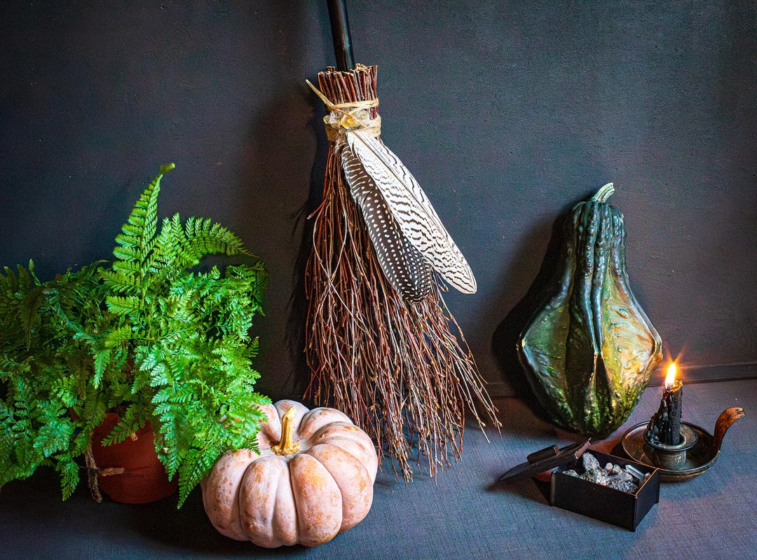 Witches Broom Birch Branches FULL Length 79cm Rustic Home Decor With ...