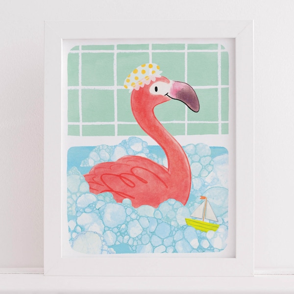 Flamingo Bathroom - Etsy