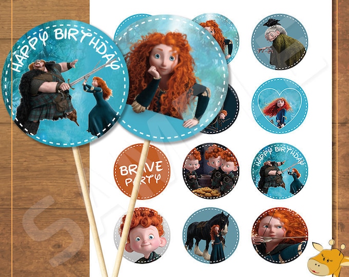 BRAVE Food Cards Tent Card Printable Party Labels Instant - Etsy