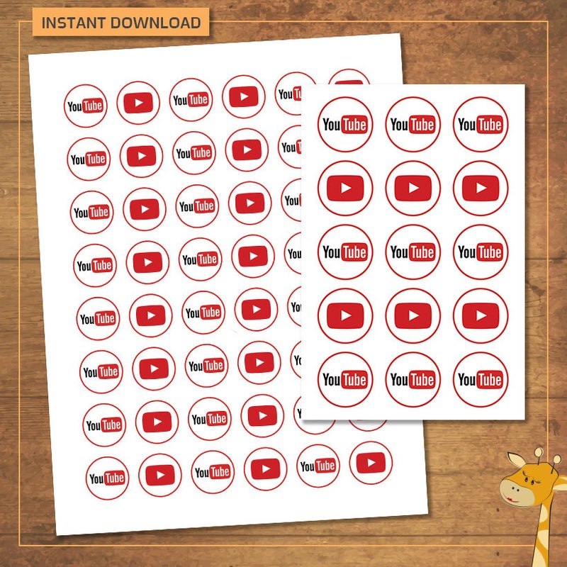 Youtube Logo Sticker - Etsy