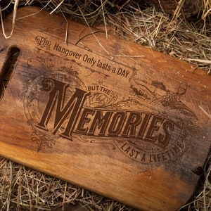 Laser Engrave File - Memories Last a Lifetime - SVG | Charcuterie ...