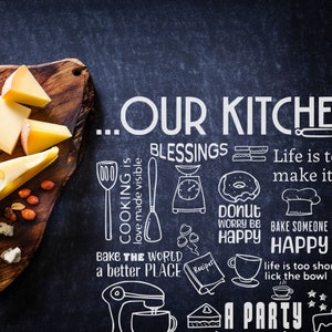 Kitchen Quotes SVG Bundle: Baking & Cooking Designs (digital Download ...