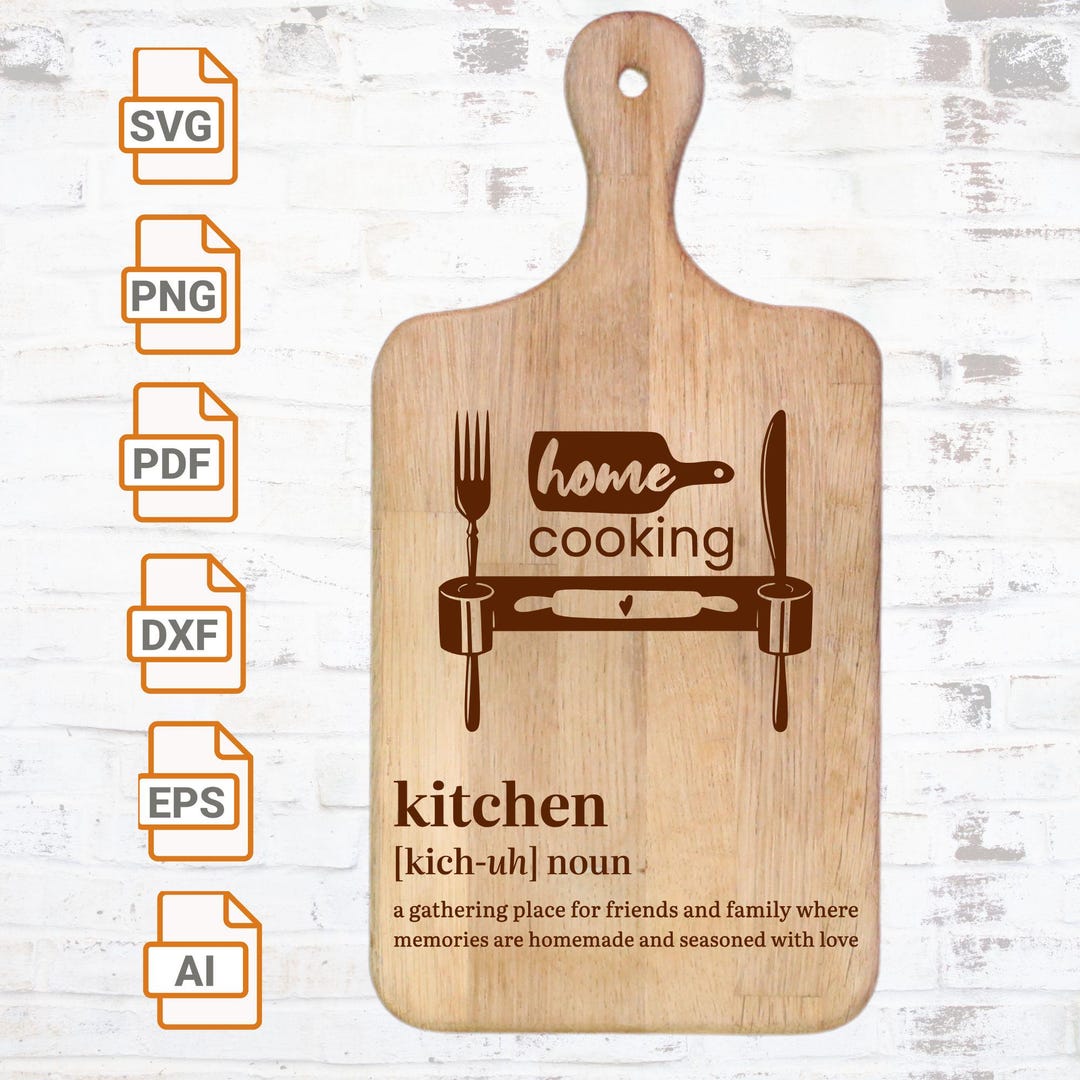 Kitchen Noun Svg File| Cutting Board SVG| Cricut| Cut Files| Chef SVG ...