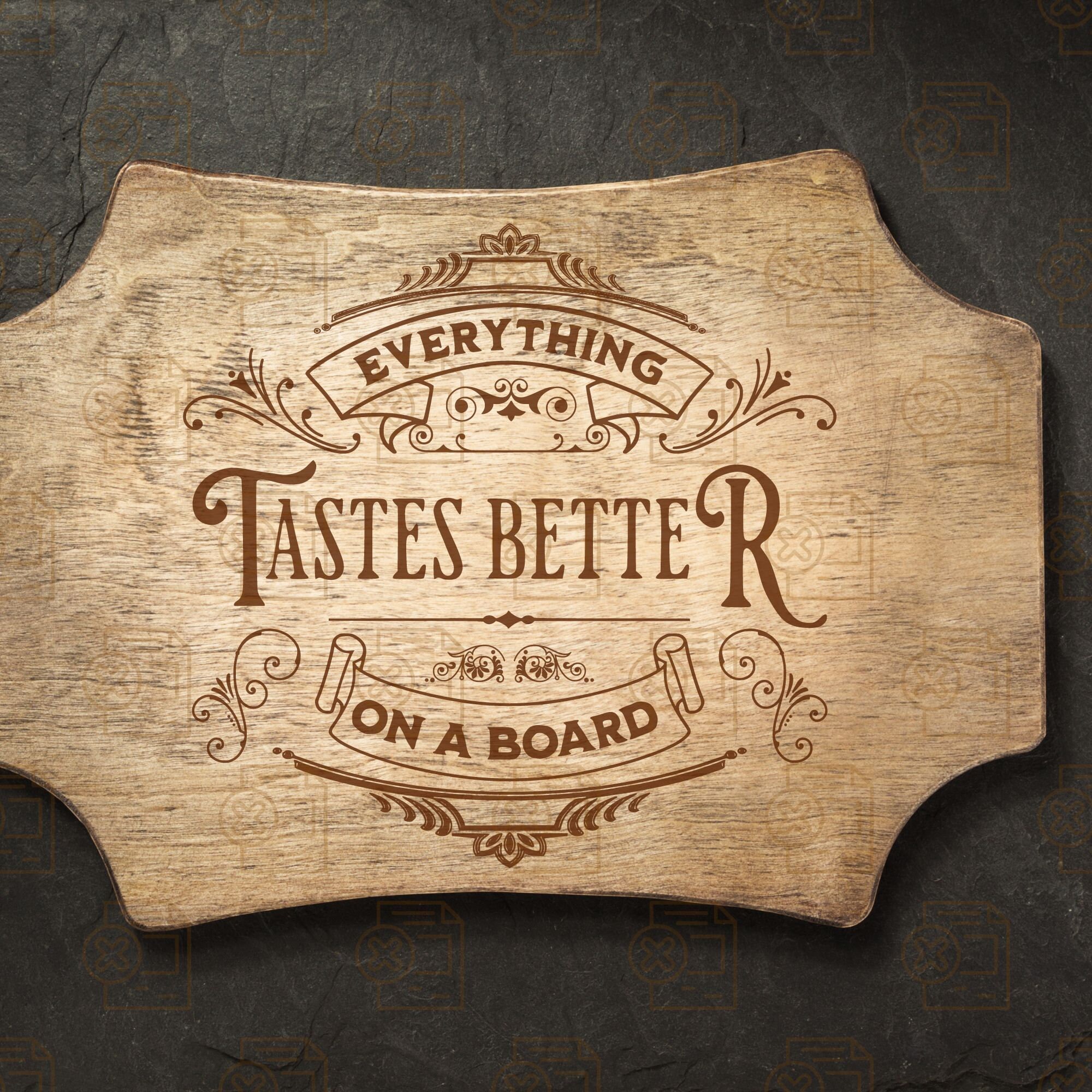 Everything Tastes Better on a Board Svg Charcuterie Sign - Etsy Australia