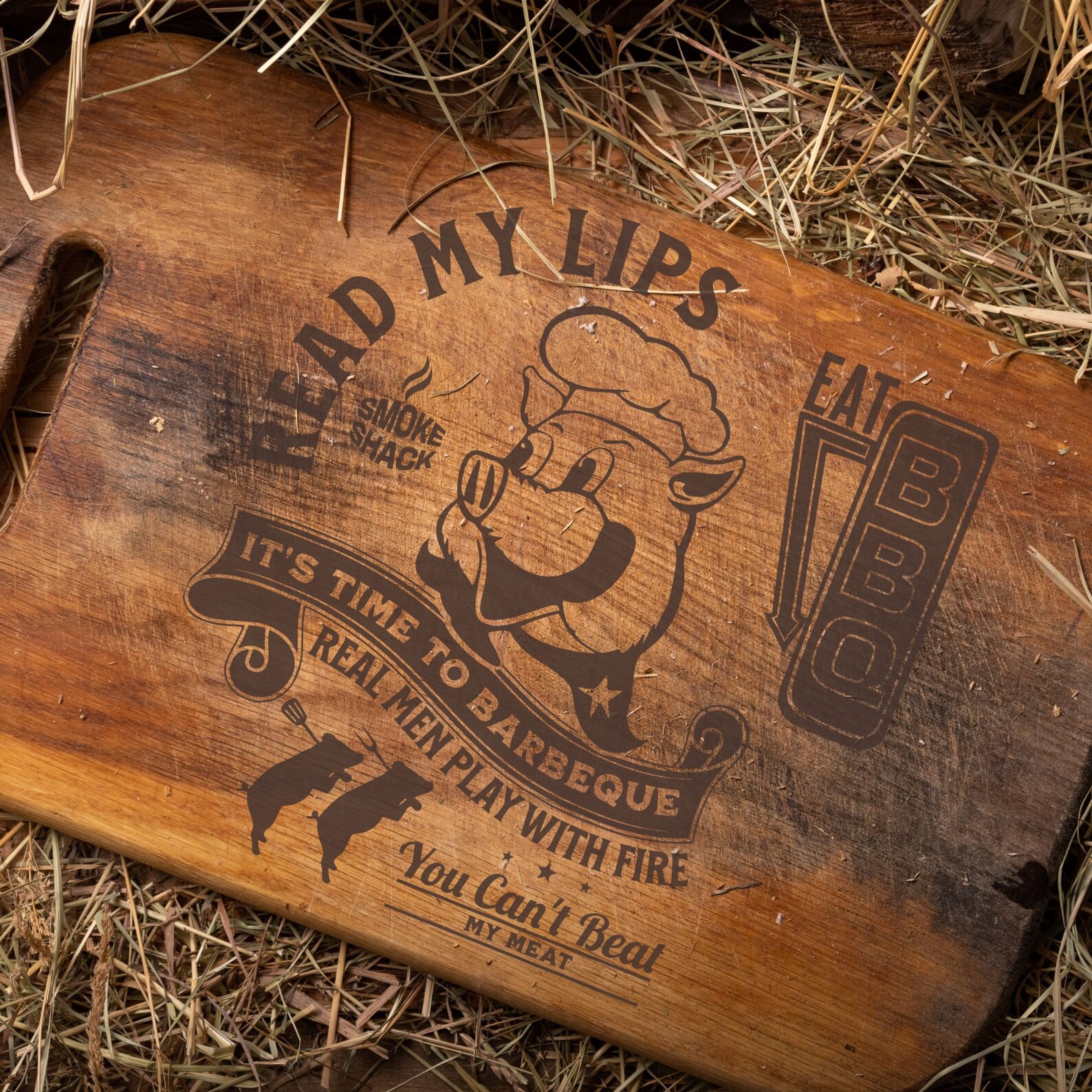Read My Lips Bbq Svg File Grillmaster Cutting Board SVG Cricut Cut ...