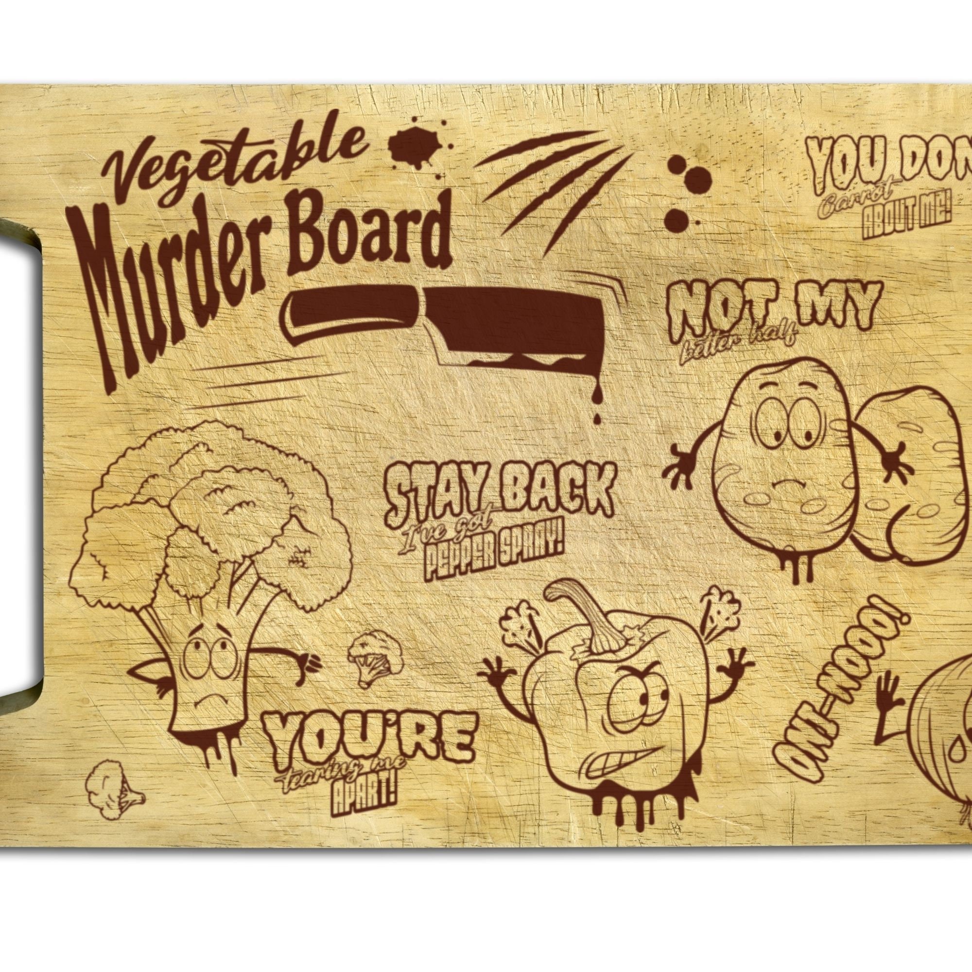 Vegetable Murder Board Svg File| Cutting Board SVG| Cricut| Cut Files ...