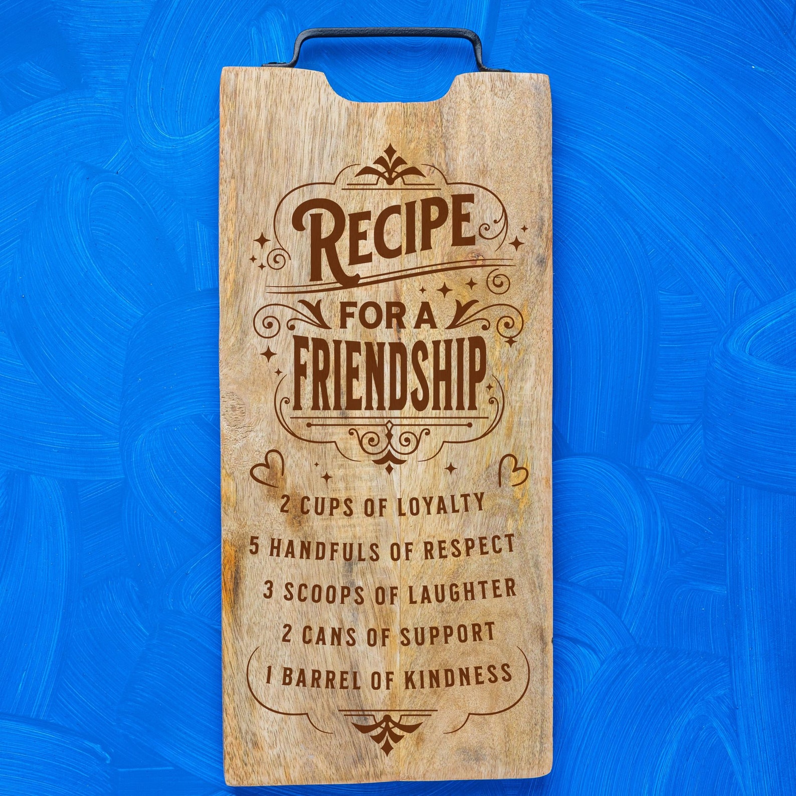 Laser Engrave File - Recipe for A Friendship - SVG | Charcuterie ...
