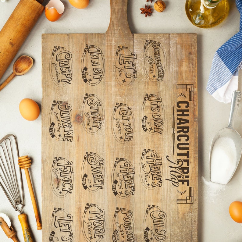 Charcuterie Map SVG File: Serving Tray Cut Files (digital Download) - Etsy